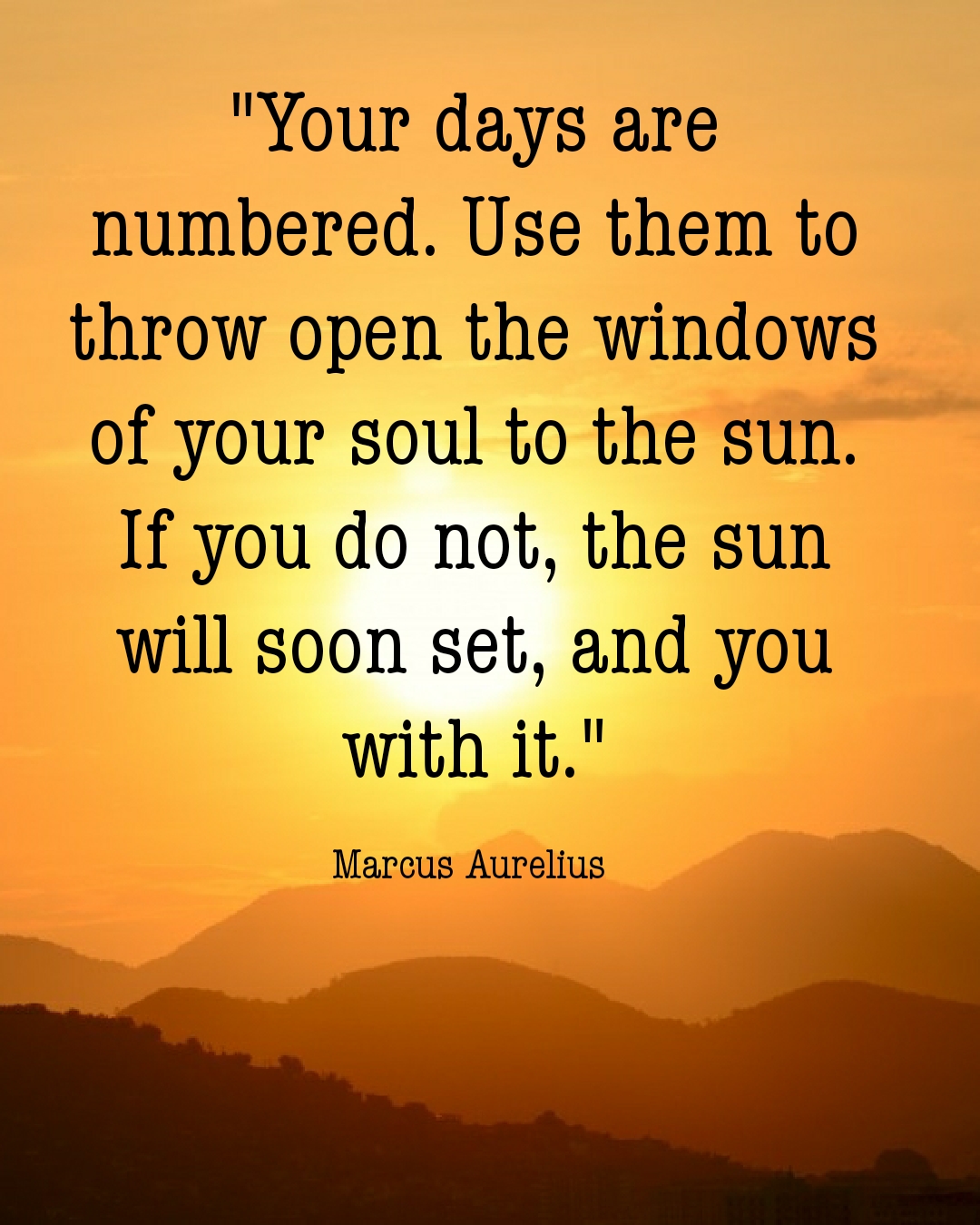 Your days are numbered – Joseph Sacco – The Stoic Buddhist